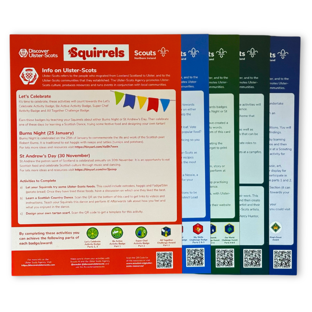 Ulster-Scots Sectional Resource Cards | Scouts NI