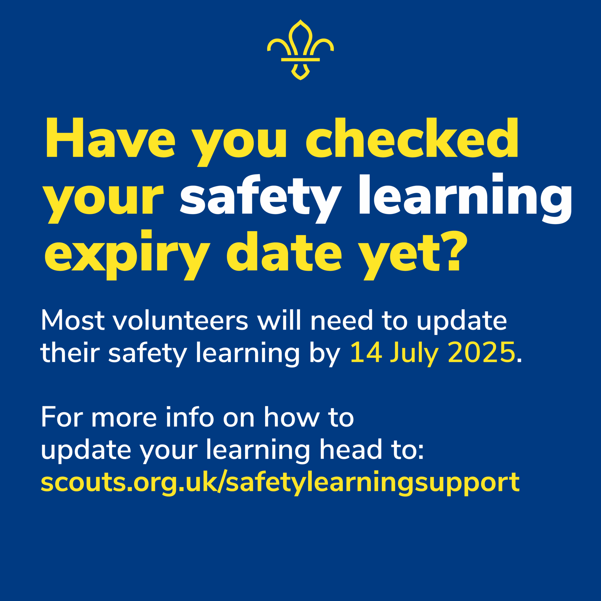 New Safety Learning | Scouts NI